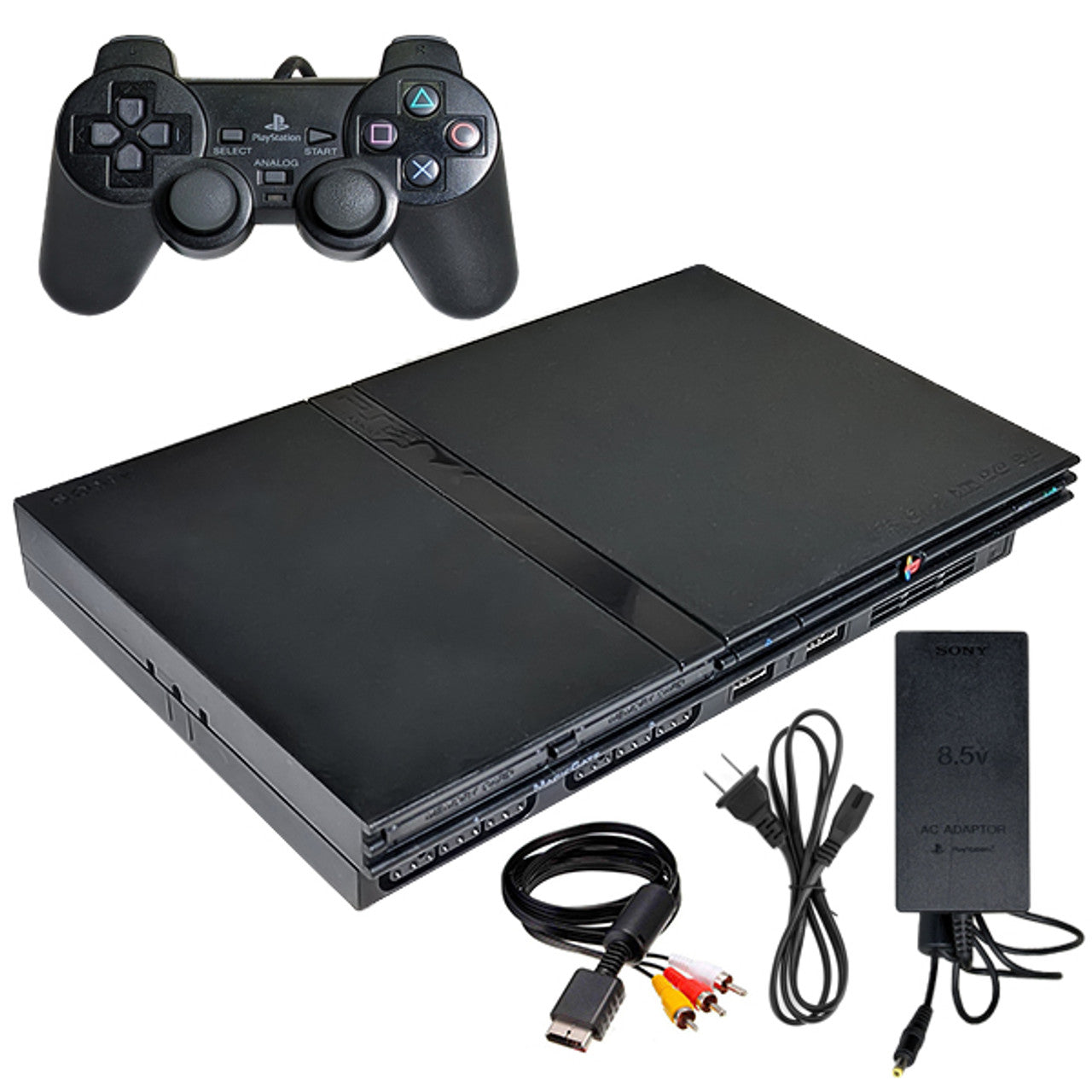 PlayStation 2 Slim Black PS2 Player . – The Retro Games
